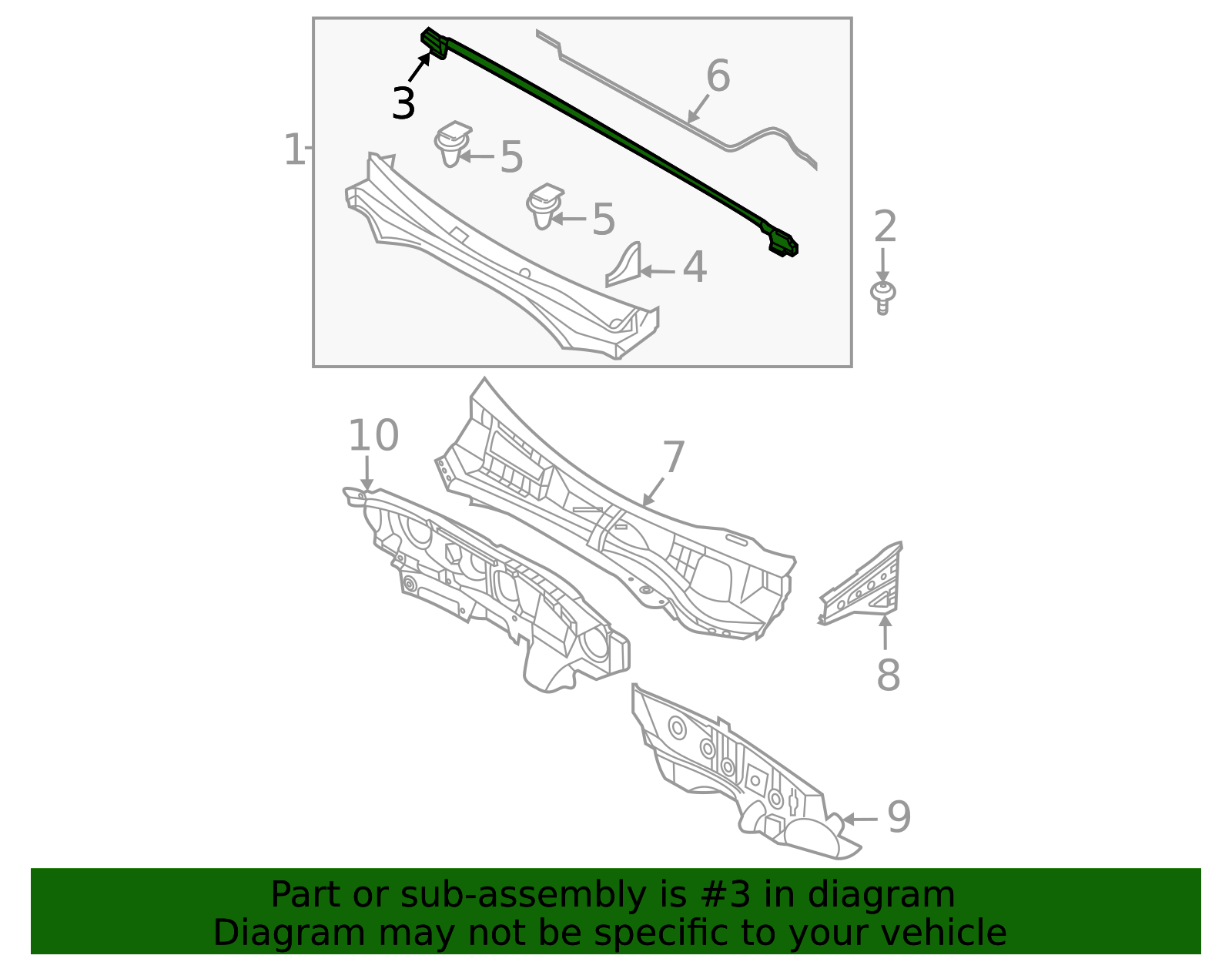 86430-P2000 - Rear Seal 2021-2024 Kia Sorento | Kia.Parts Store