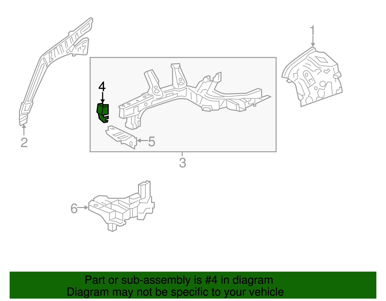 2014-2020 Acura MDX Bumper Bracket 60935-TZ5-A00ZZ | Acura Parts World