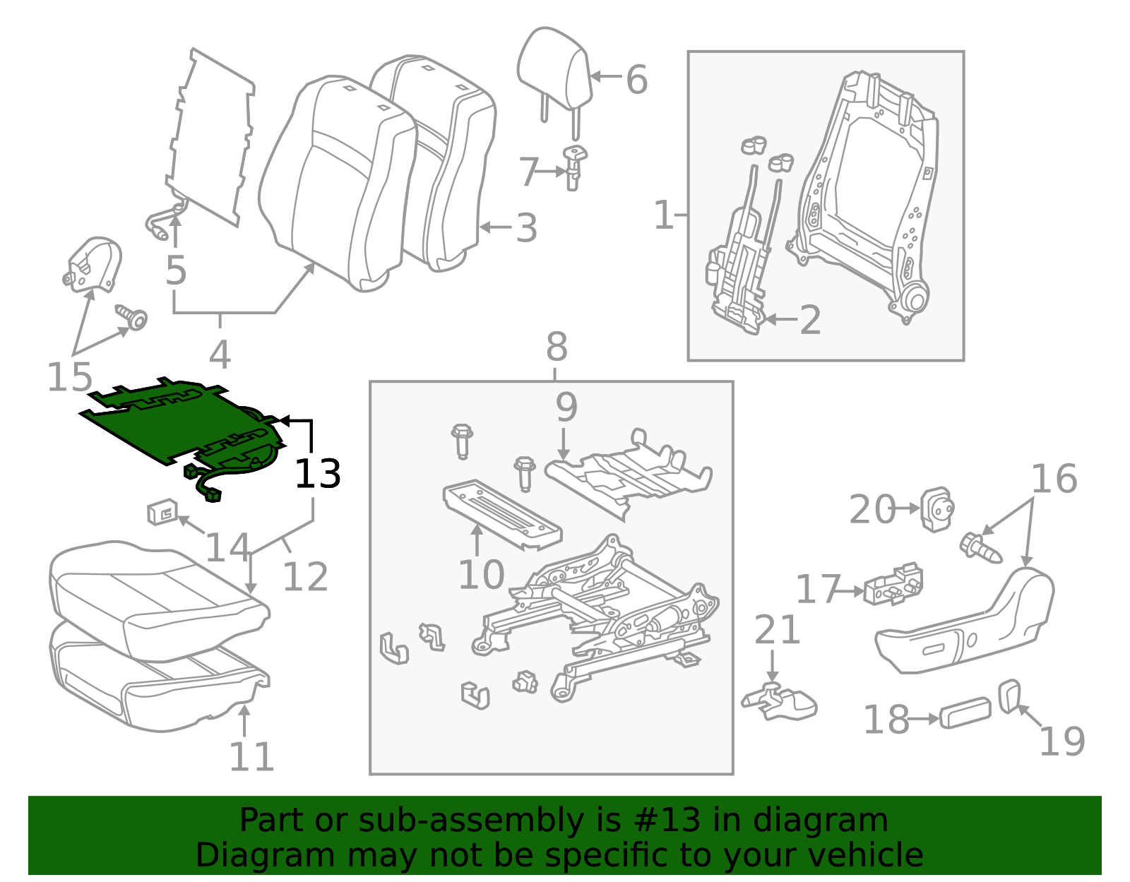 87510-06100 - Seat Cushion Heater - 2015-2018 Toyota | Lithia Toyota Parts