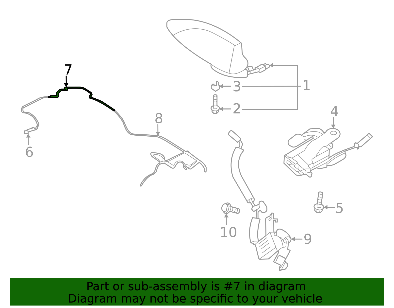 2020-2025 Subaru Outback Feed Line 86325AN63A | Subaru Parts Guys