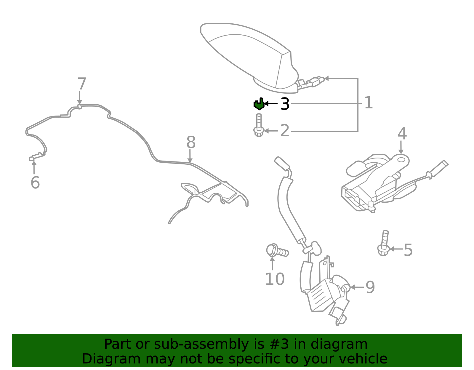 903120007 - Antenna Washer 2020-2025 Subaru | Subaru Factory Parts Online