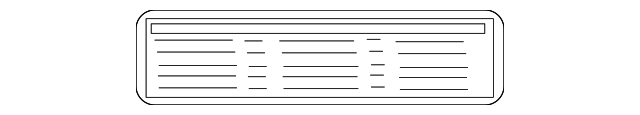 11282-74010 - Caution Label - OEM Genuine Toyota Parts