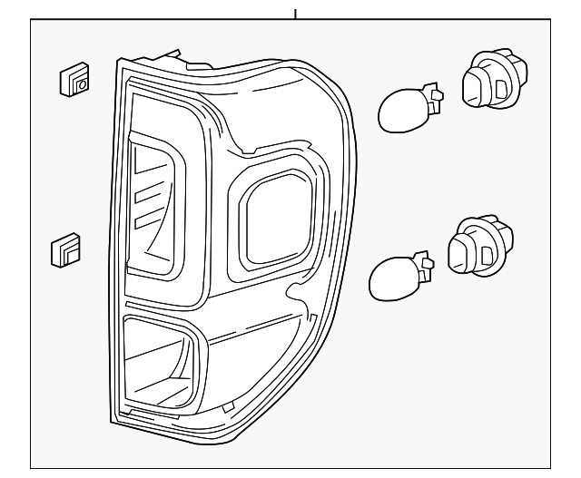 2017-2025 Honda Ridgeline Tail Lamp Assembly 33550-T6Z-A03 | OEM Parts ...