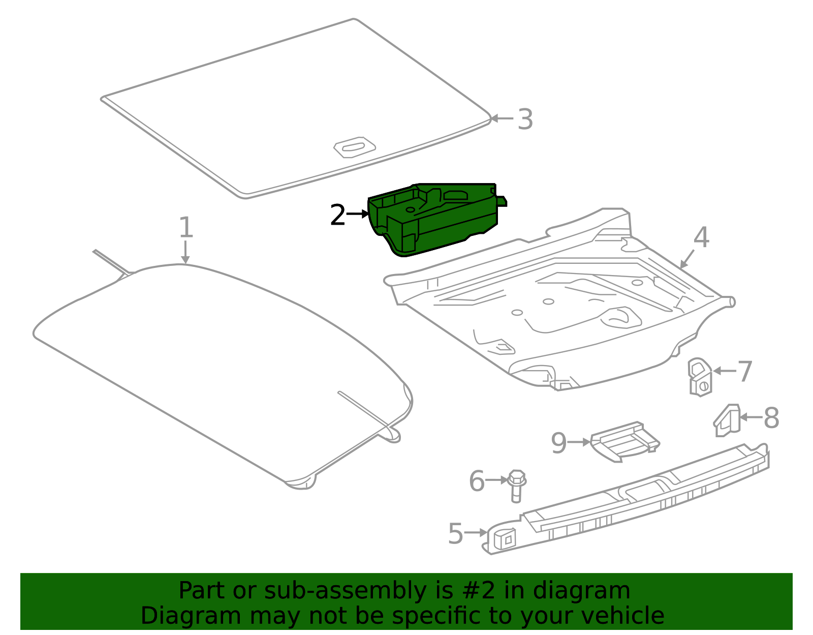 849H0-5DA0B - Storage Compartment 2017-2019 INFINITI QX30 | Official ...