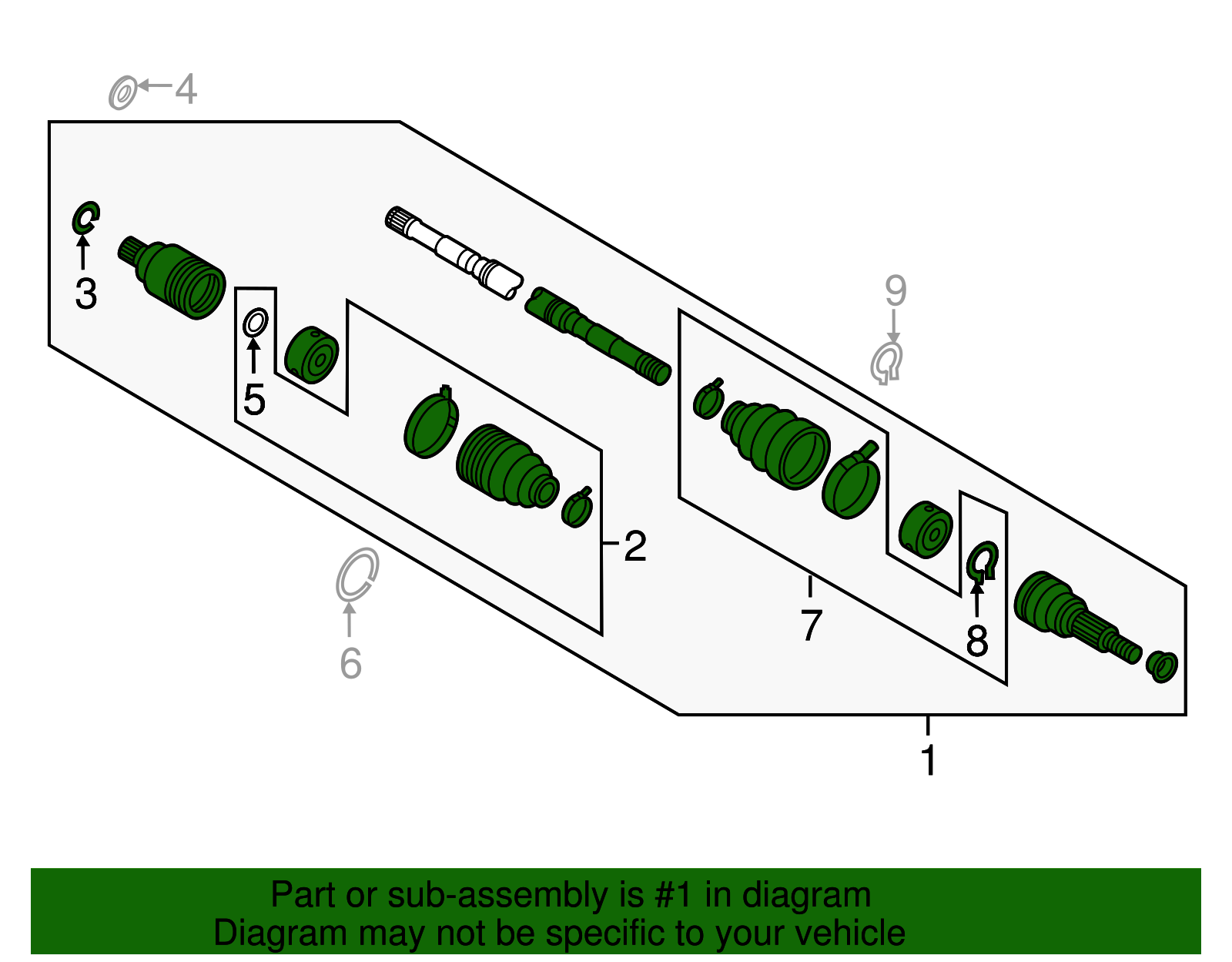 2016-2024 Nissan TITAN XD Axle Assembly 39100-EZ40A | TascaParts.com
