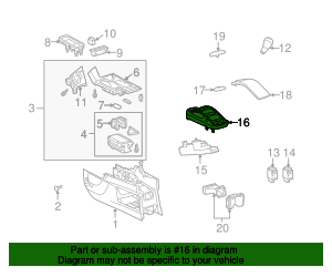 2013-2015 Lexus Switch Panel 84013-48040-E0 | OEM Parts Online