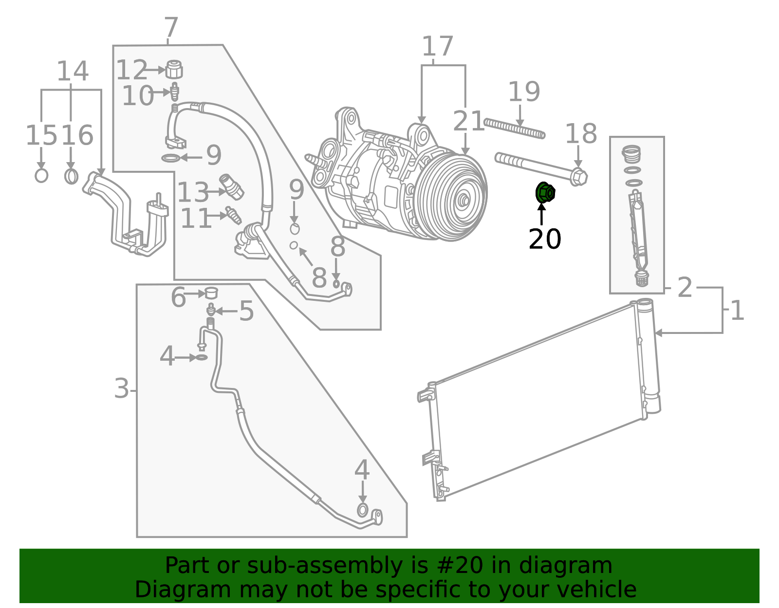 2016-2025 GM Wiper Arm Assembly Nut 94515107 GM | GMPartsDirect.com