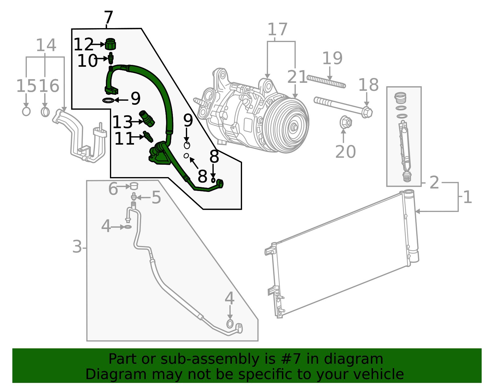 2020-2025 GM Air Conditioning Compressor to Condenser Hose Assembly ...