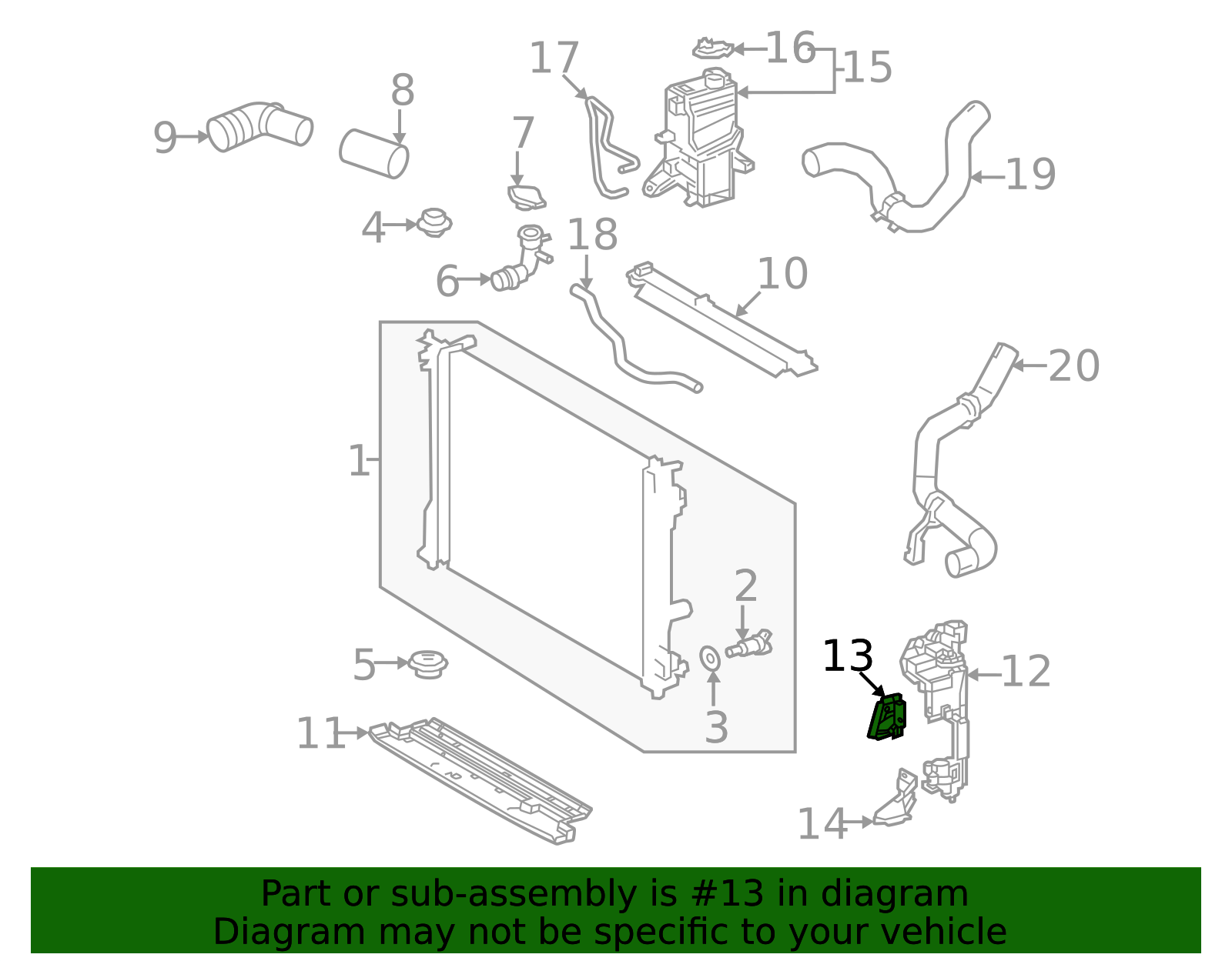 16563-F0010 - High-Quality Radiator Support Air Deflector Seal for ...