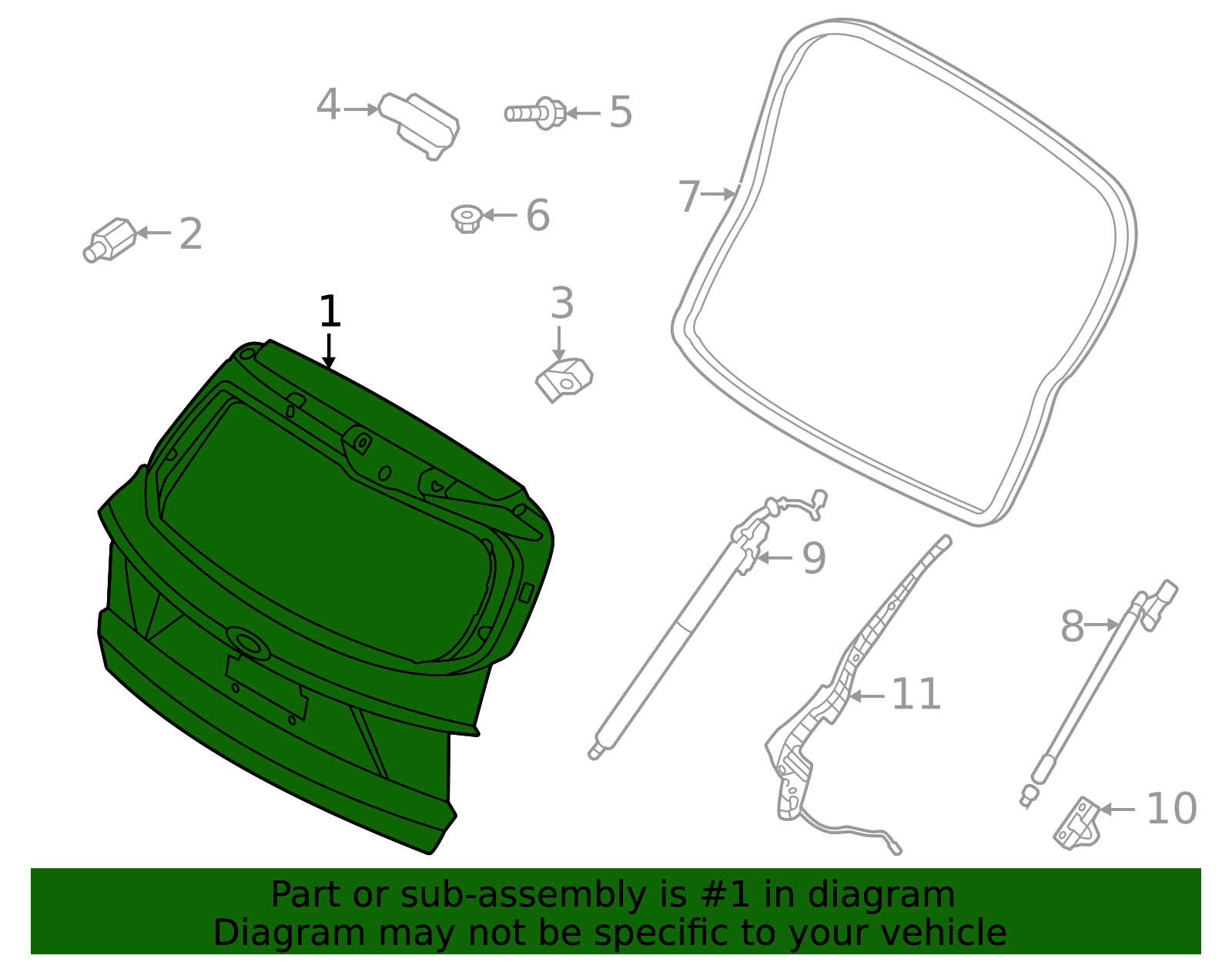 72800-P4530 - Lift Gate 2022-2025 Kia Sorento | Kia.Parts Store