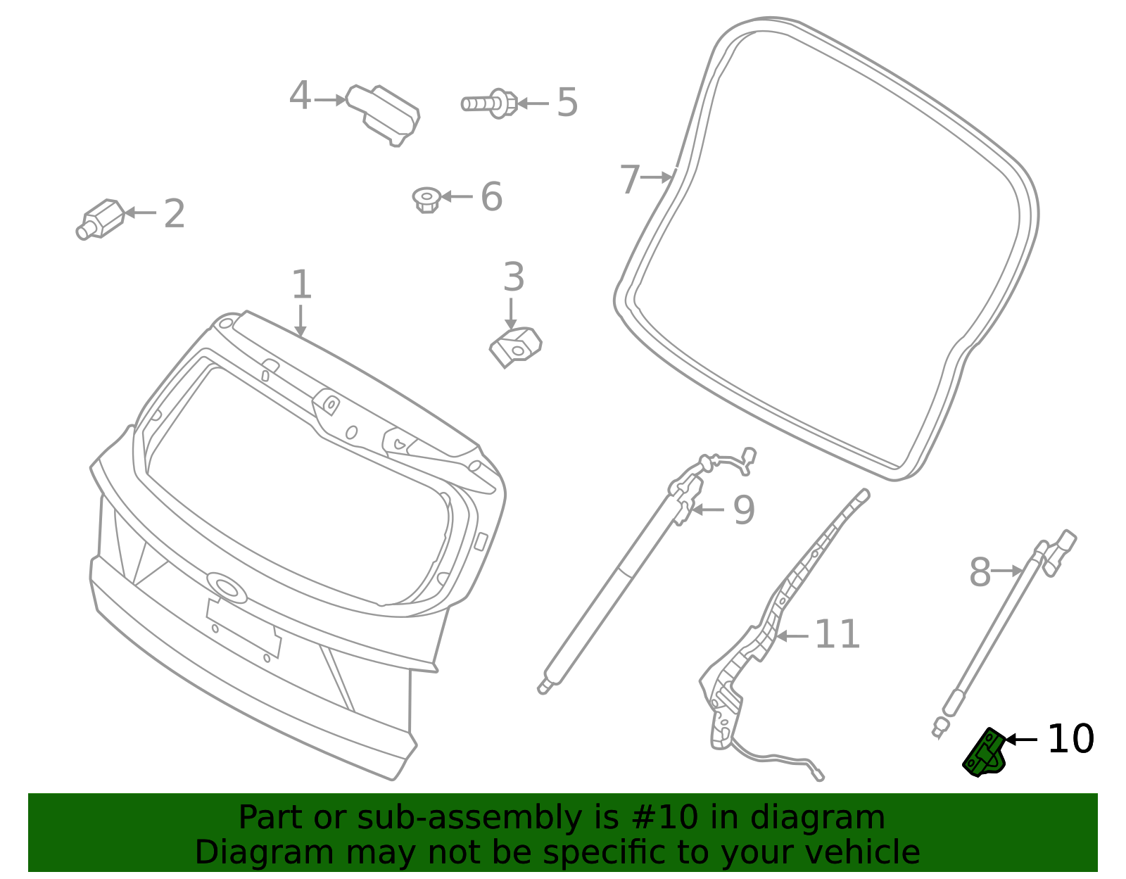 81845-P2100 - Support Cylinder Bracket 2021-2025 Kia Sorento | Kia ...