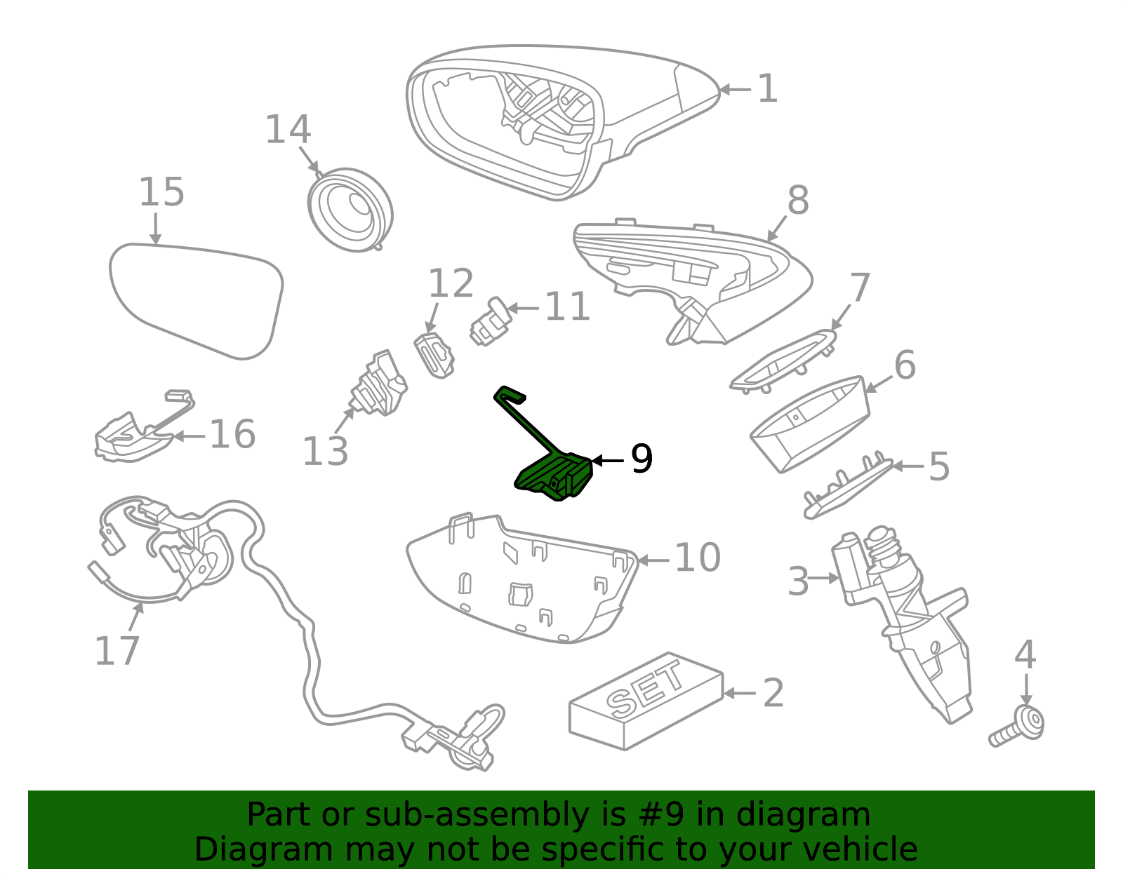 2020-2026 Porsche Puddle Lamp 992-949-134-A | Parts