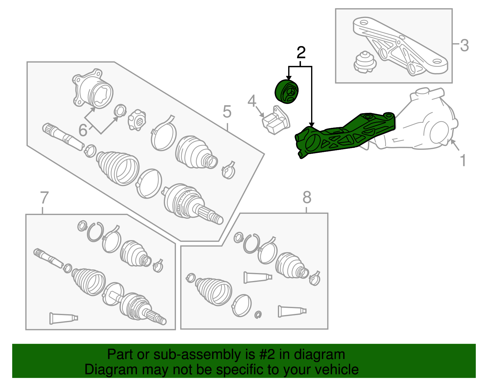 2004-2010 Toyota Sienna Front Support 52380-45030 | OEM Parts Online