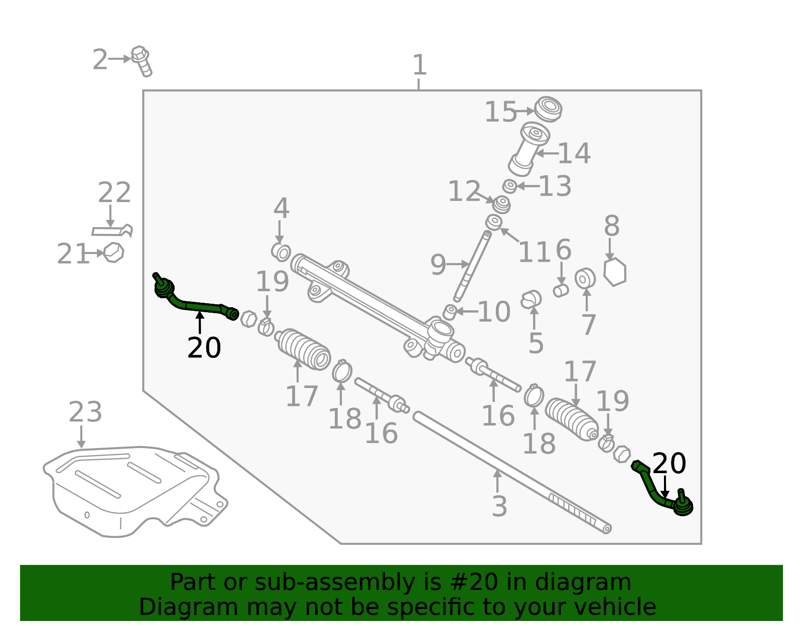 56820-4R500 - Hyundai Outer Tie Rod Performance Auto Parts