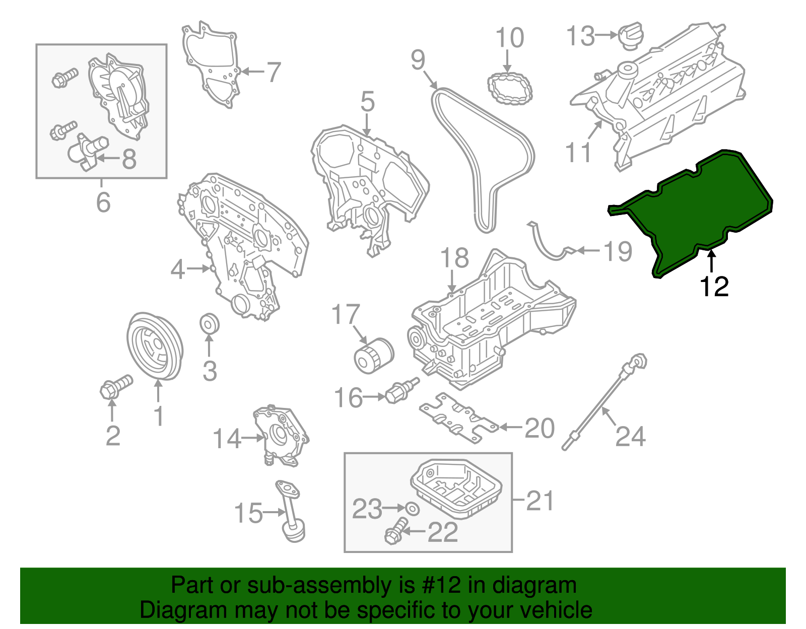 13270-9PM0A - Valve Cover Gasket 2019-2020 Infiniti QX60 | Infiniti of ...
