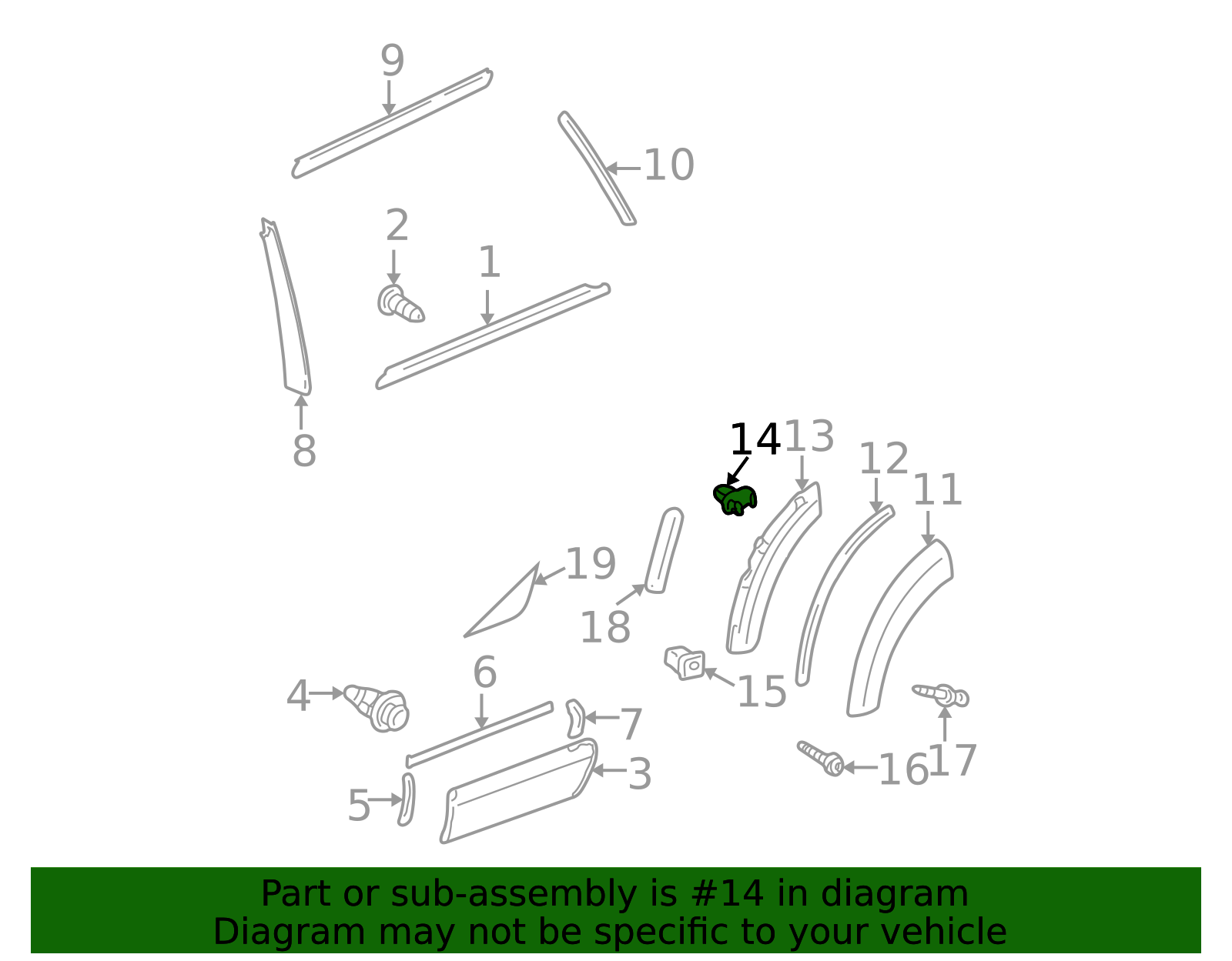 2001-2005 Toyota RAV4 Flare Clip 75397-42010 | Olathe Toyota