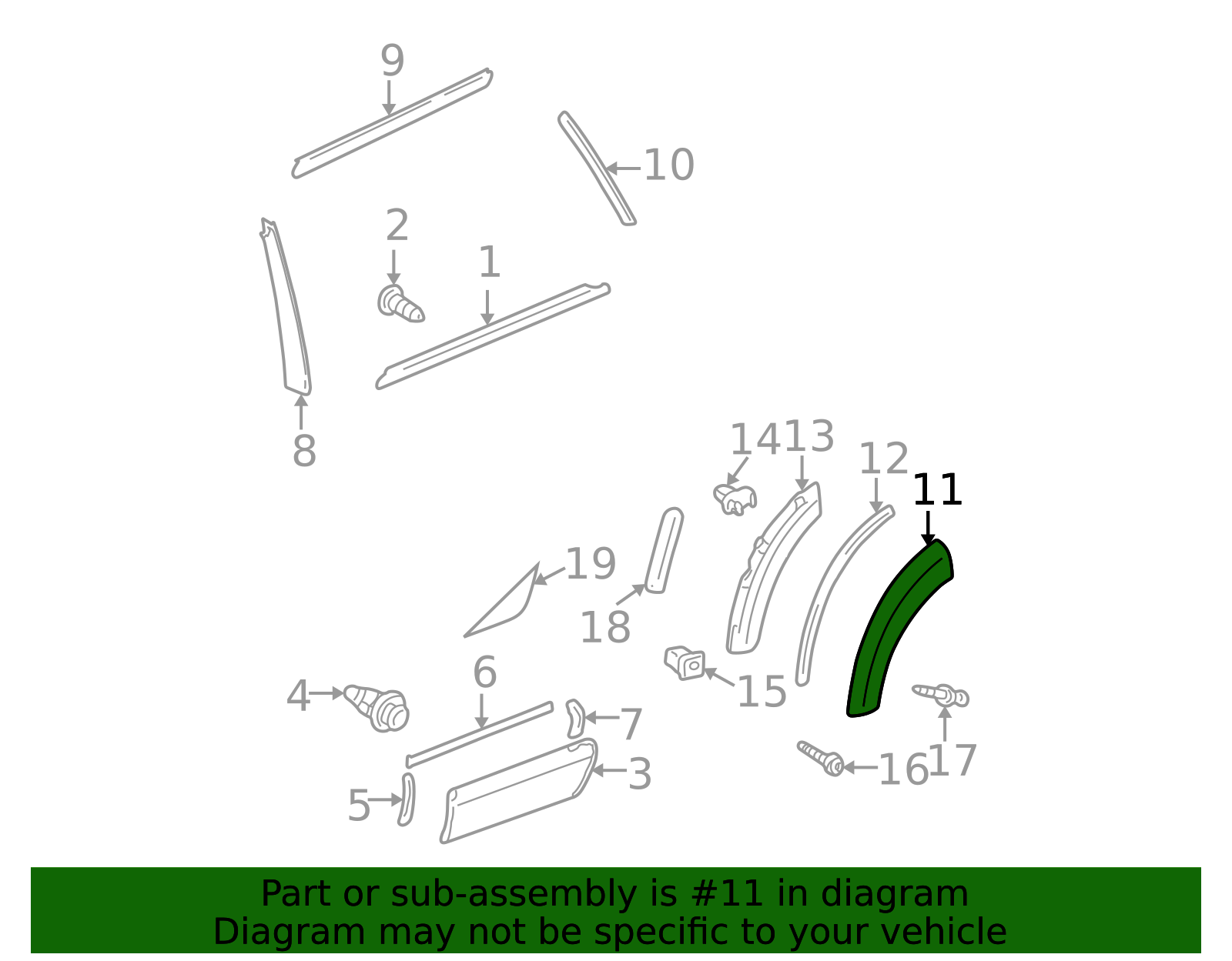 61682-42040-J0 - Fender Flare - 2001-2005 Toyota RAV4 | Lithia Toyota Parts