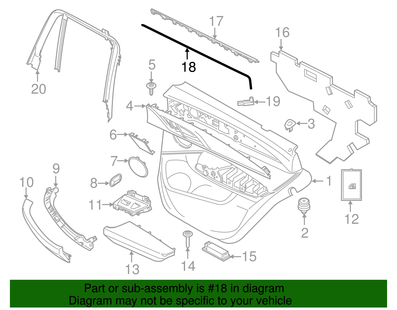 63315a884f2 - 2018-2024 BMW Optical Conductor Contour L 639900 (63-31-5-A88-4F2) | BMW of South ...