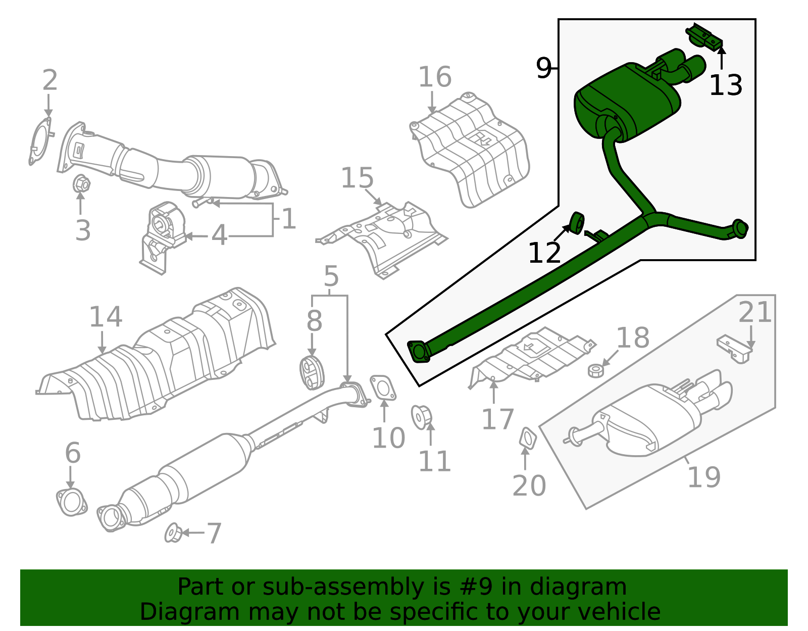 28711-L3900 - Muffler & Pipe 2021-2024 Kia K5 | Kia.Parts Store
