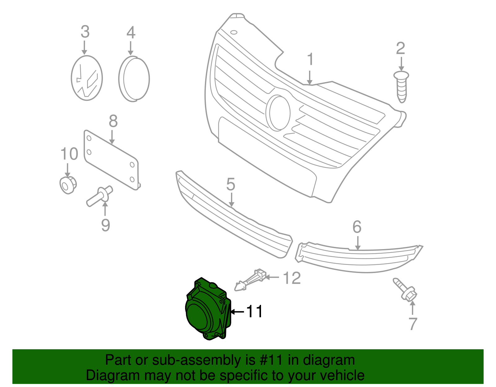 2009-2017 Volkswagen CC Distance Sensor 3AA-907-567-A | OEM Parts Online