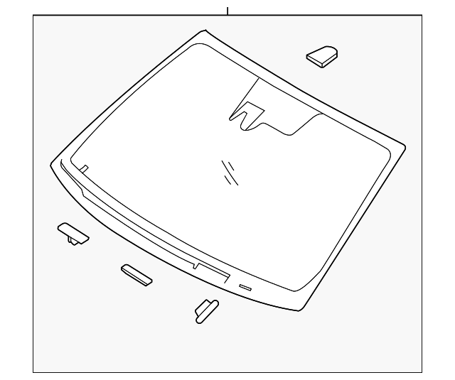 Genuine OEM Windshield Part# 86110-C2000 Fits 2016-2019 Hyundai Sonata ...