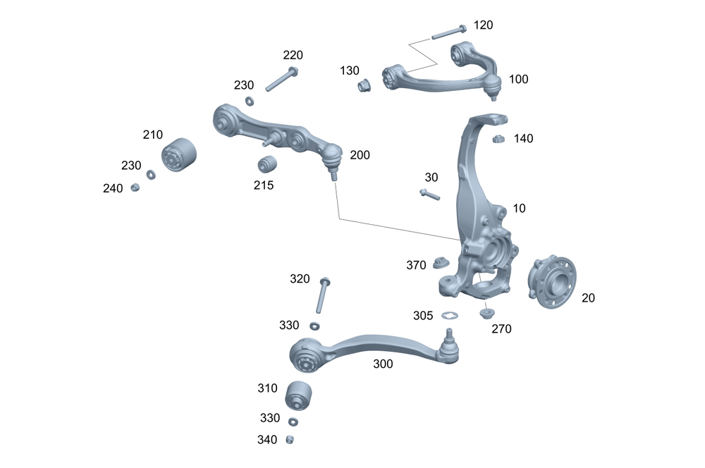 205-330-14-05 - Tension Strut Mercedes-Benz USA Parts