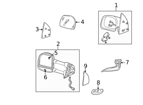 Mirrors for 2004 Ford F-350 Super Duty | Ford OEM Parts Outlet
