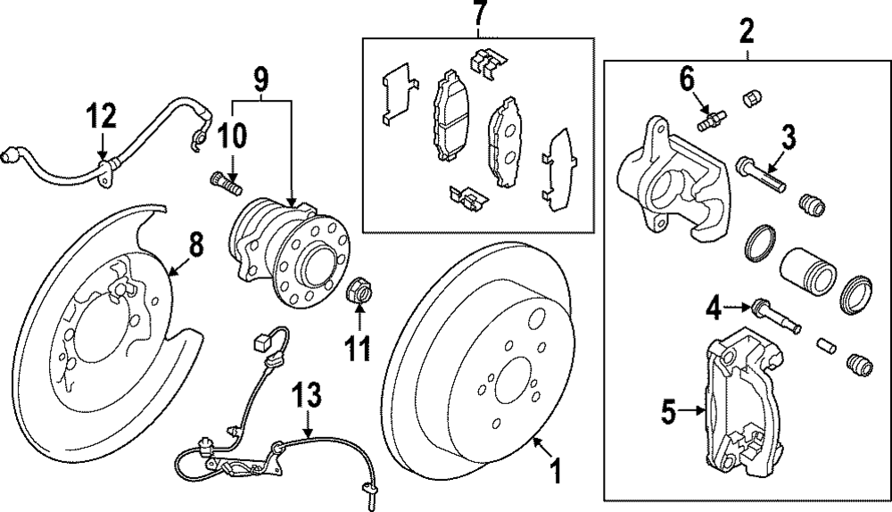 2024-2025 Toyota GR86 Disc Brake Pad Set SU003-11565 | Toyota Parts Center
