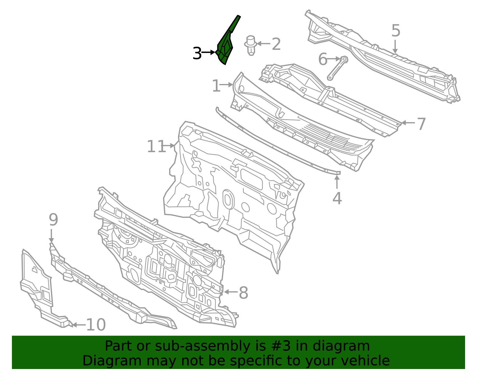 66895-3LM0C - High-Quality Cowl Side Panel for AutoNation Parts