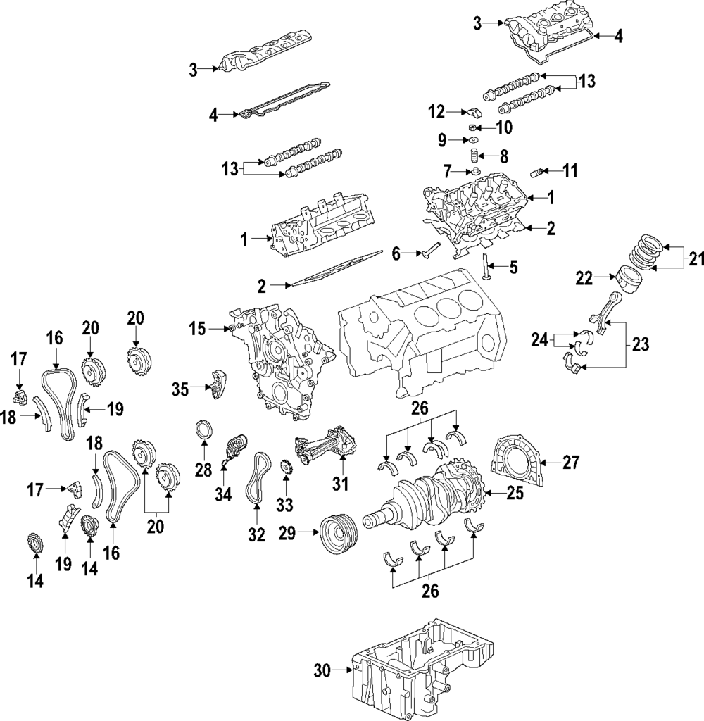 2015-2024 Ford | Piston Pin | FT4Z-6135-A | Walls' Ford Parts
