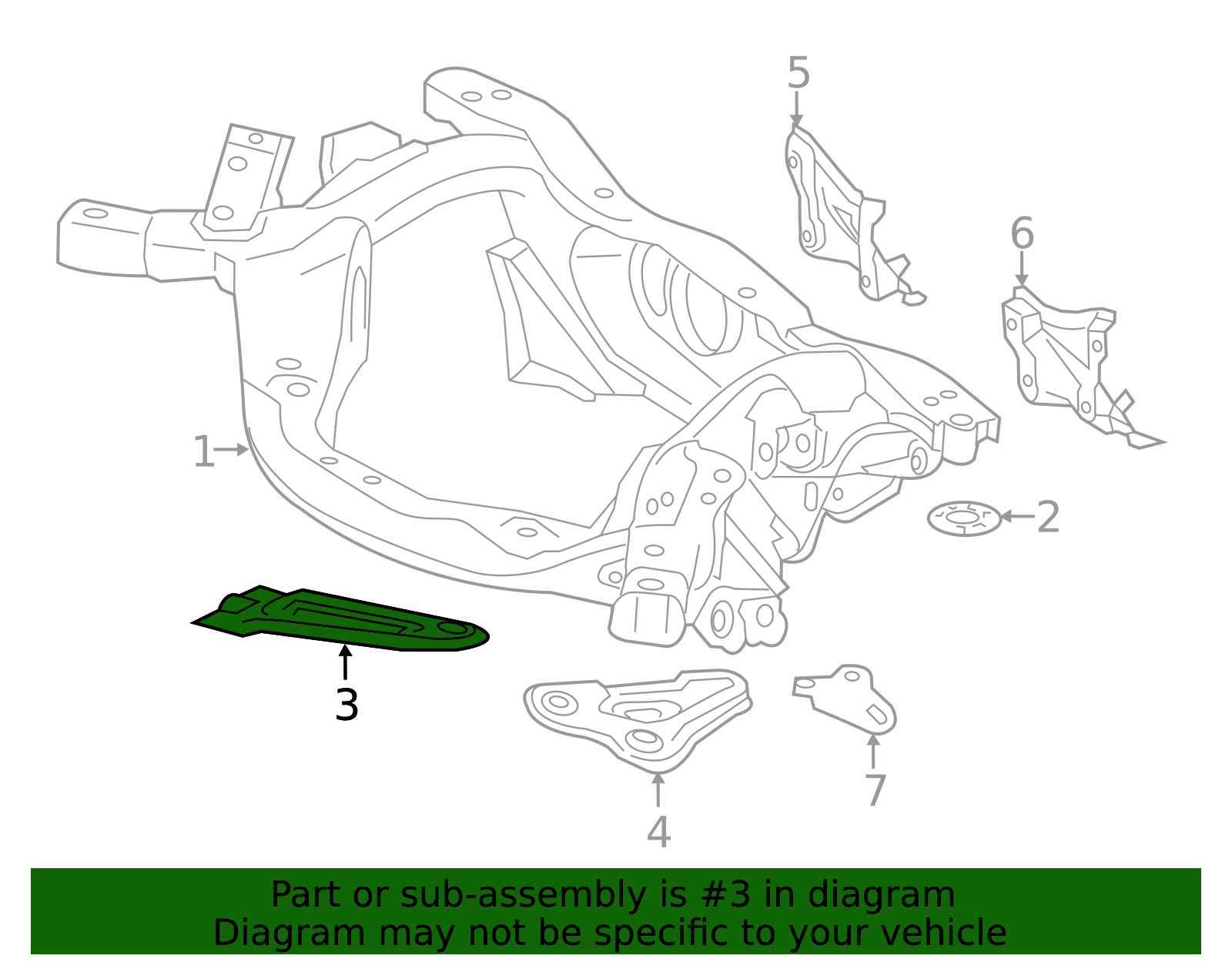 53653-48020 - High-Quality Suspension Subframe Crossmember Brace for ...