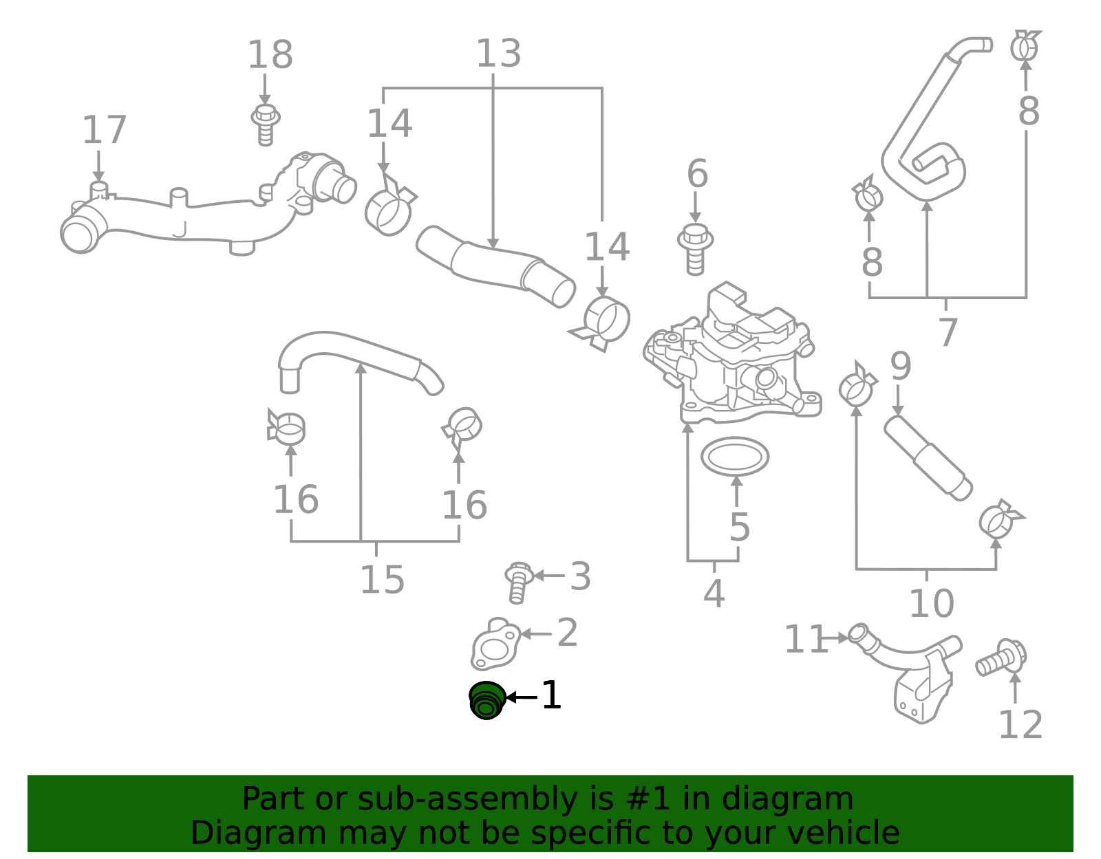 2019-2025 Subaru Control Valve 21319AA040 | Subaru Parts Quick
