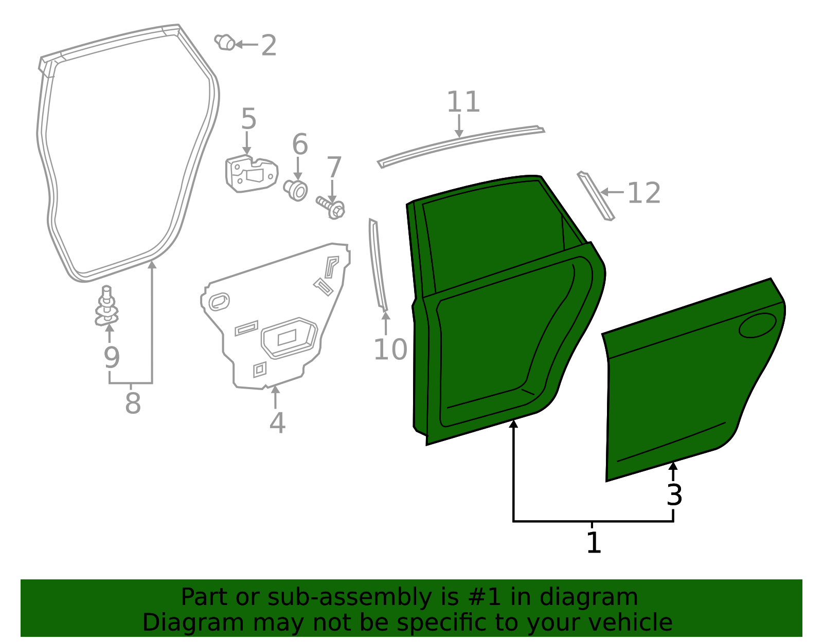 2013-2017 Toyota Prius V Door Shell 67004-47190 | Toyota Parts Center