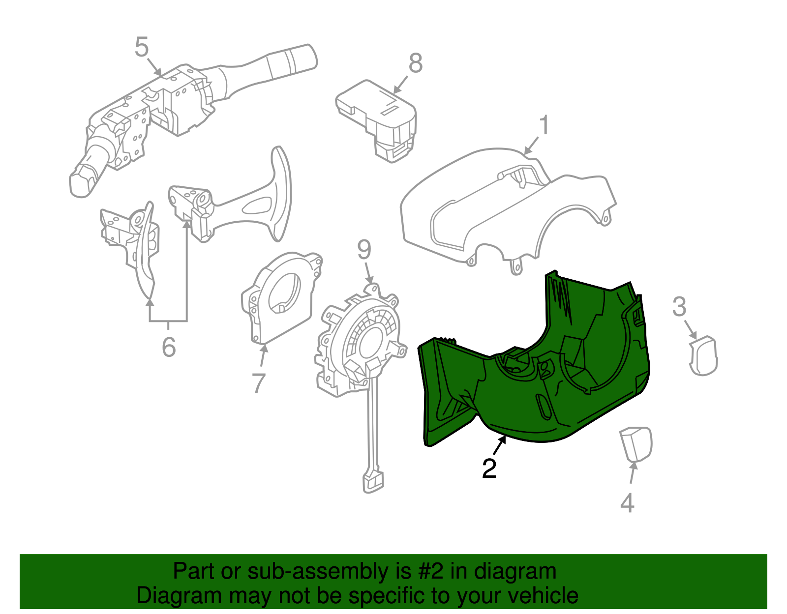 2009-2020 Nissan 370Z Lower Column Cover 48470-1EA0A | Team Nissan Inc.