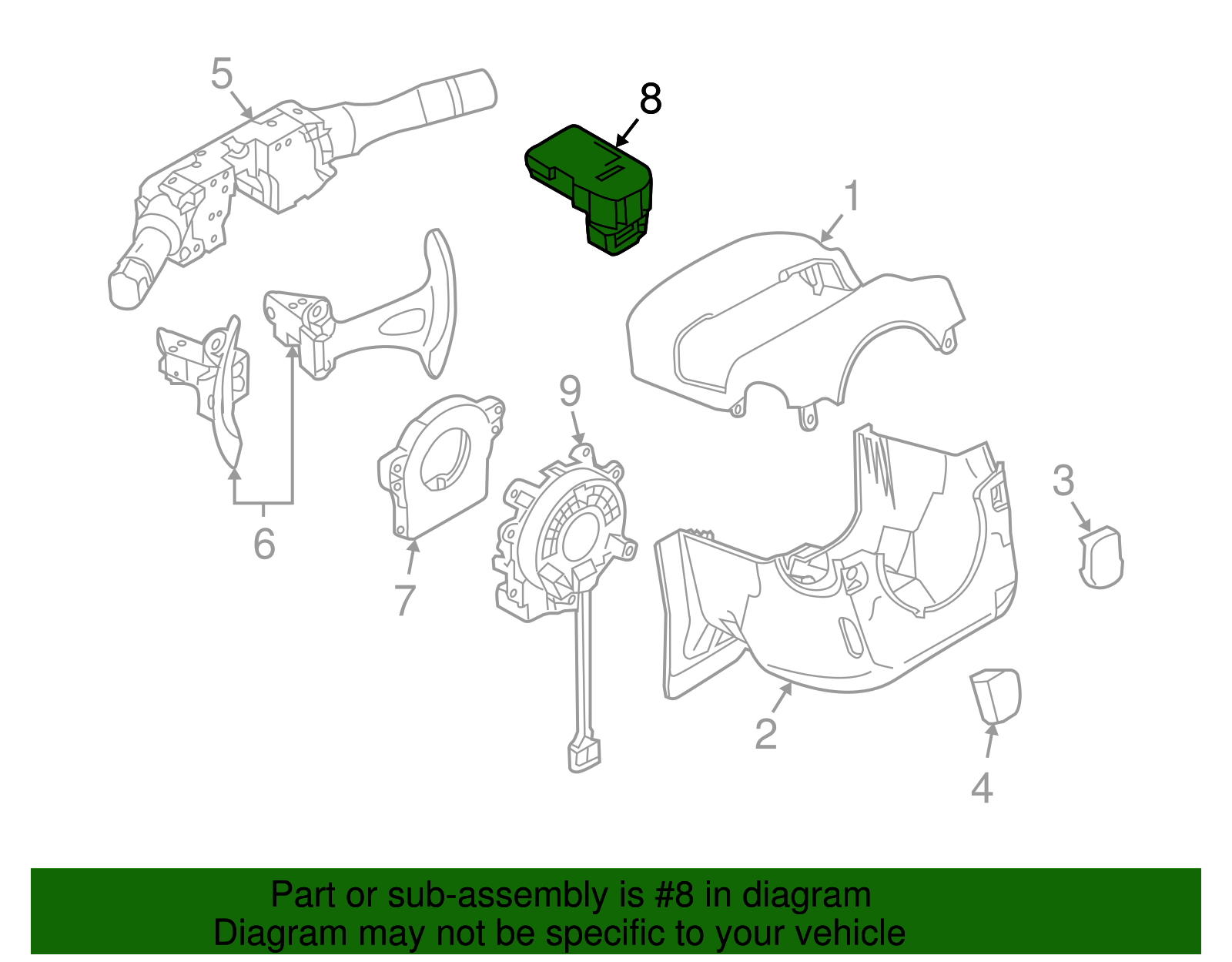 48700-9N00B - Ignition Lock Cylinder - 2009-2012 Nissan | Nissan OEM ...