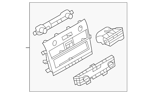 2021-2024 Nissan Armada Radio Trim 68270-6JL0B | Bill Kay Nissan Parts