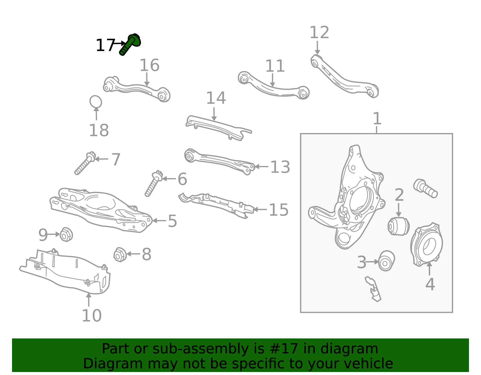 Genuine OEM Ft Lateral Arm Adjust Bolt | 002-990-45-20 | Fits Select ...