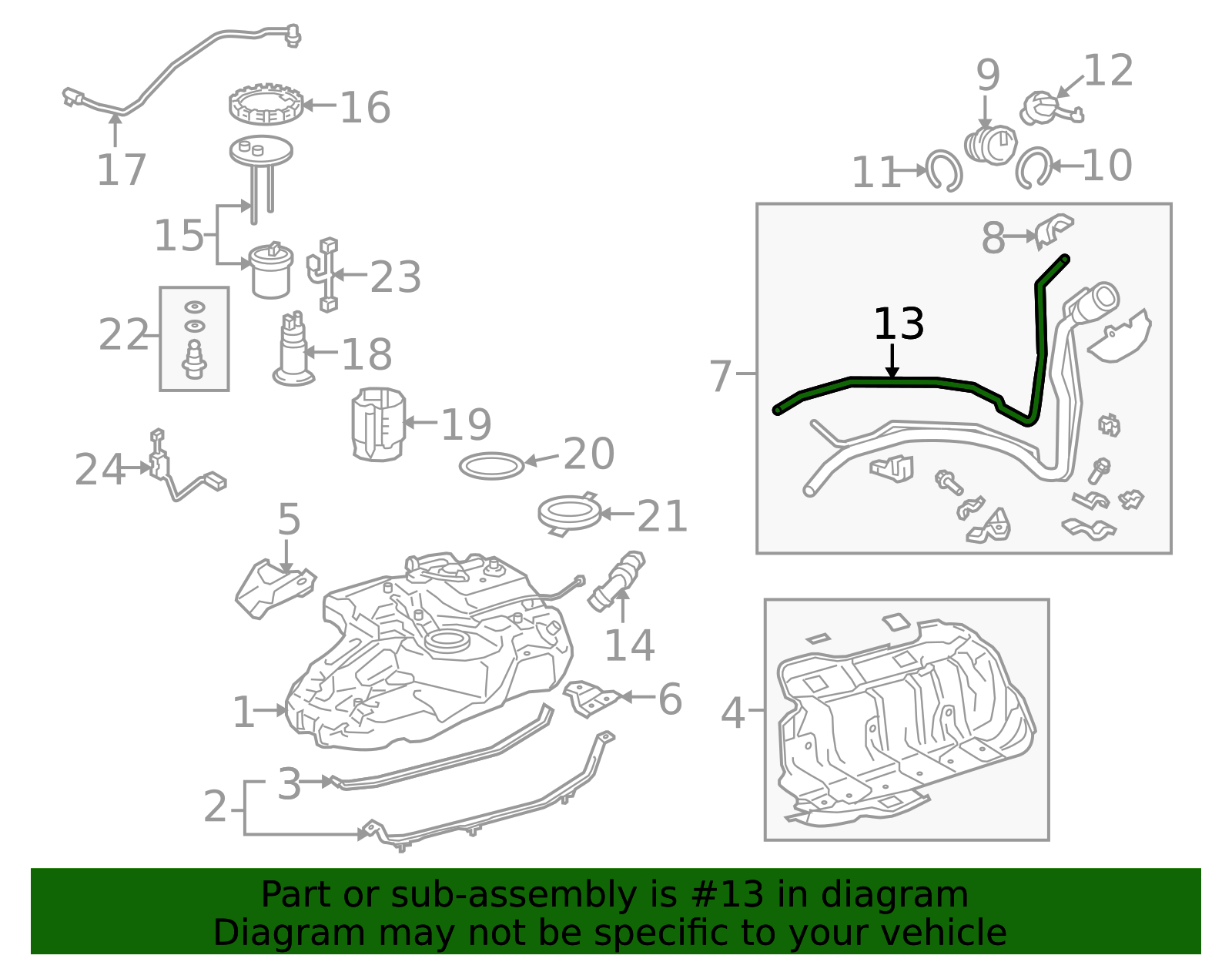 77226-48090 - High-Quality Fuel Tank Vent Hose for 2010-2013 Lexus ...