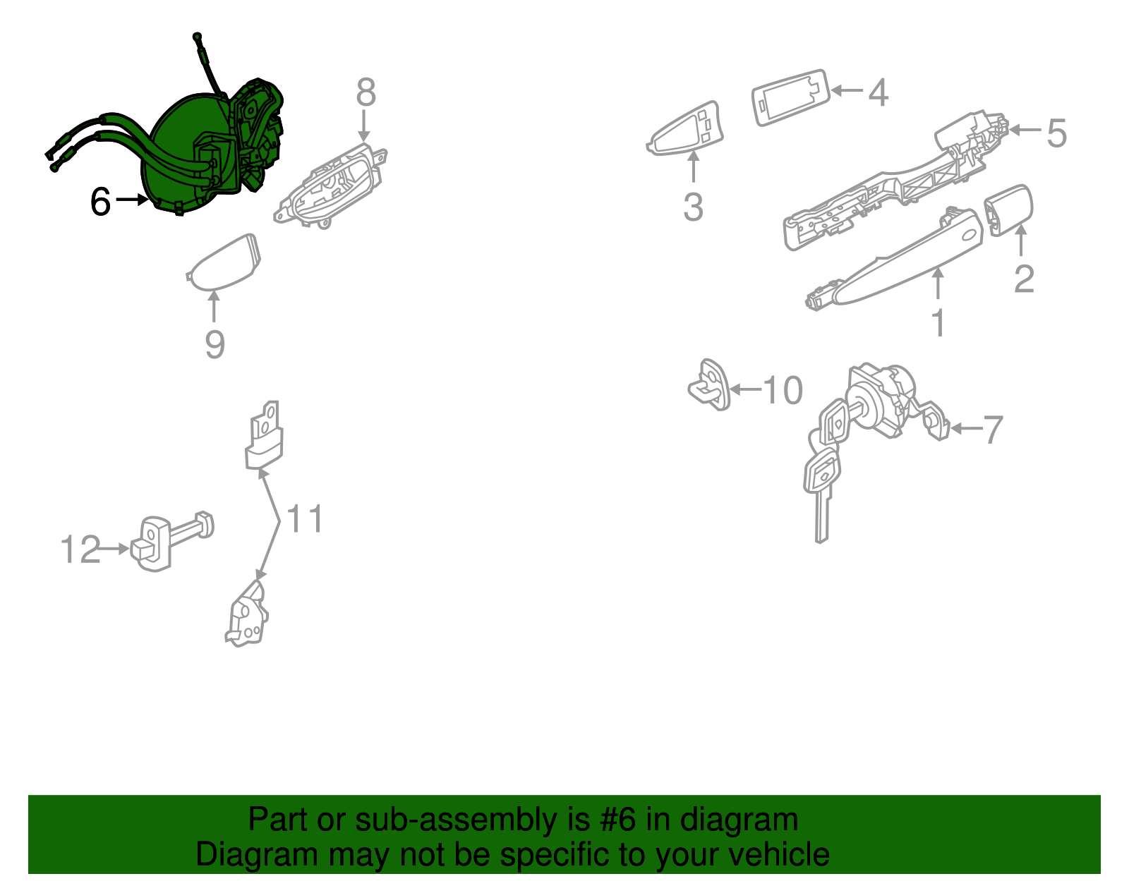 80501-3JL0C - LockAndRemote Control Assembly - Front Door, Left-hand ...