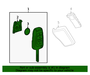 Folding Door Lock and Ignition Lock Key with Transmitter 13504259 ...