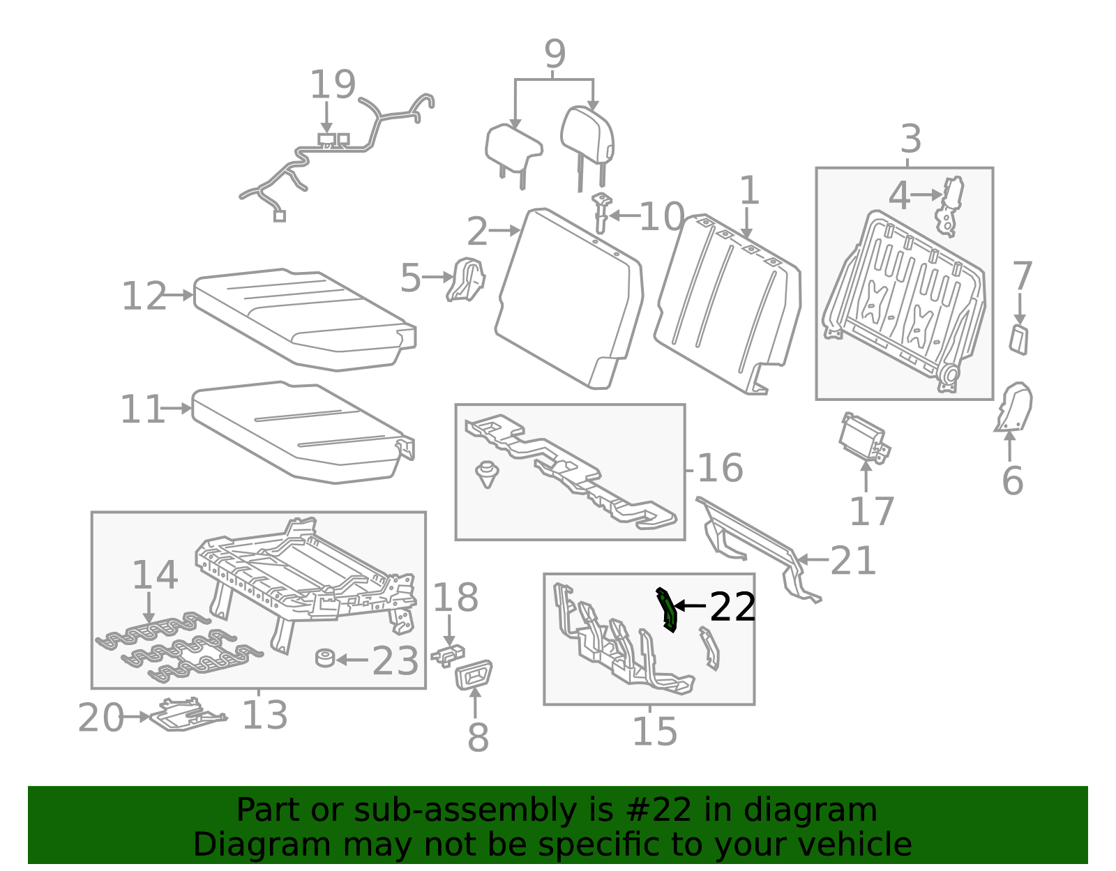 2015-2020 Toyota Sienna Hinge Cover 79273-08020-C0 | MotorMotor