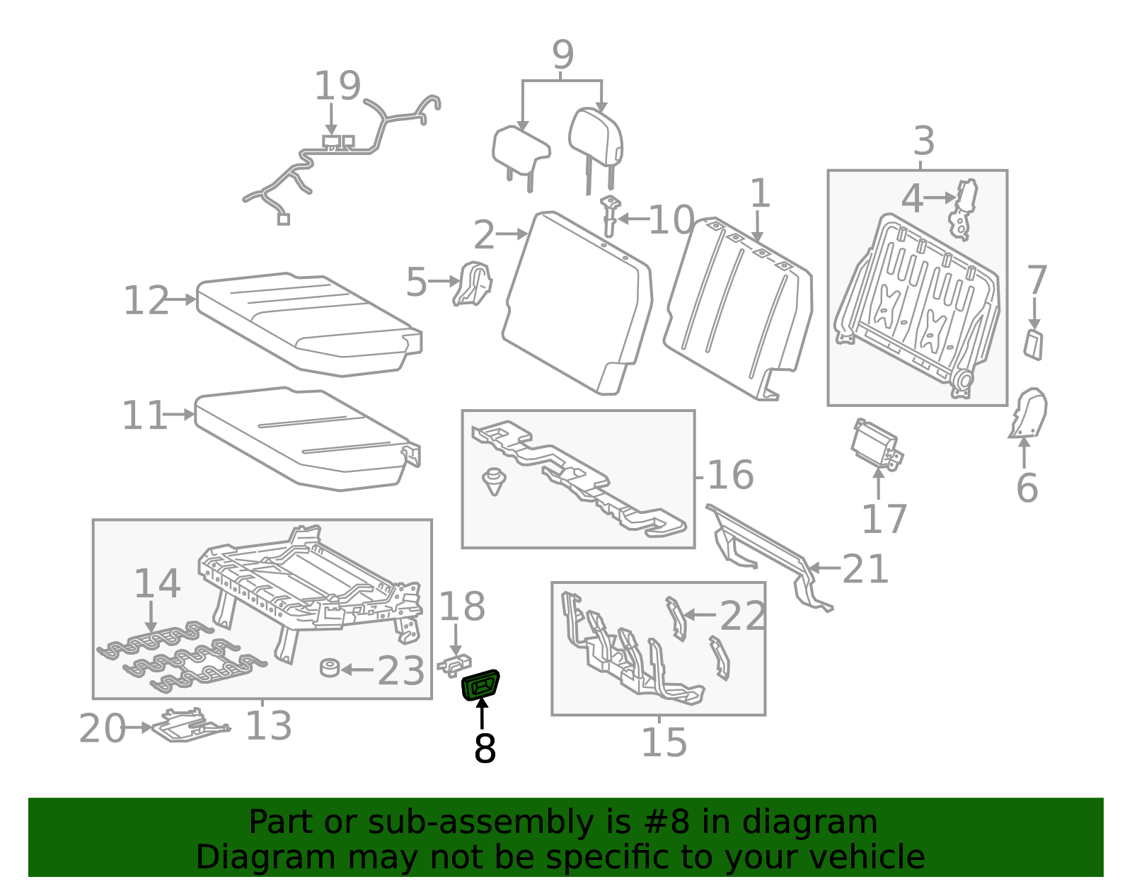 72598-08010-E1 - High-Quality Folding Seat Latch Release Handle Bezel ...