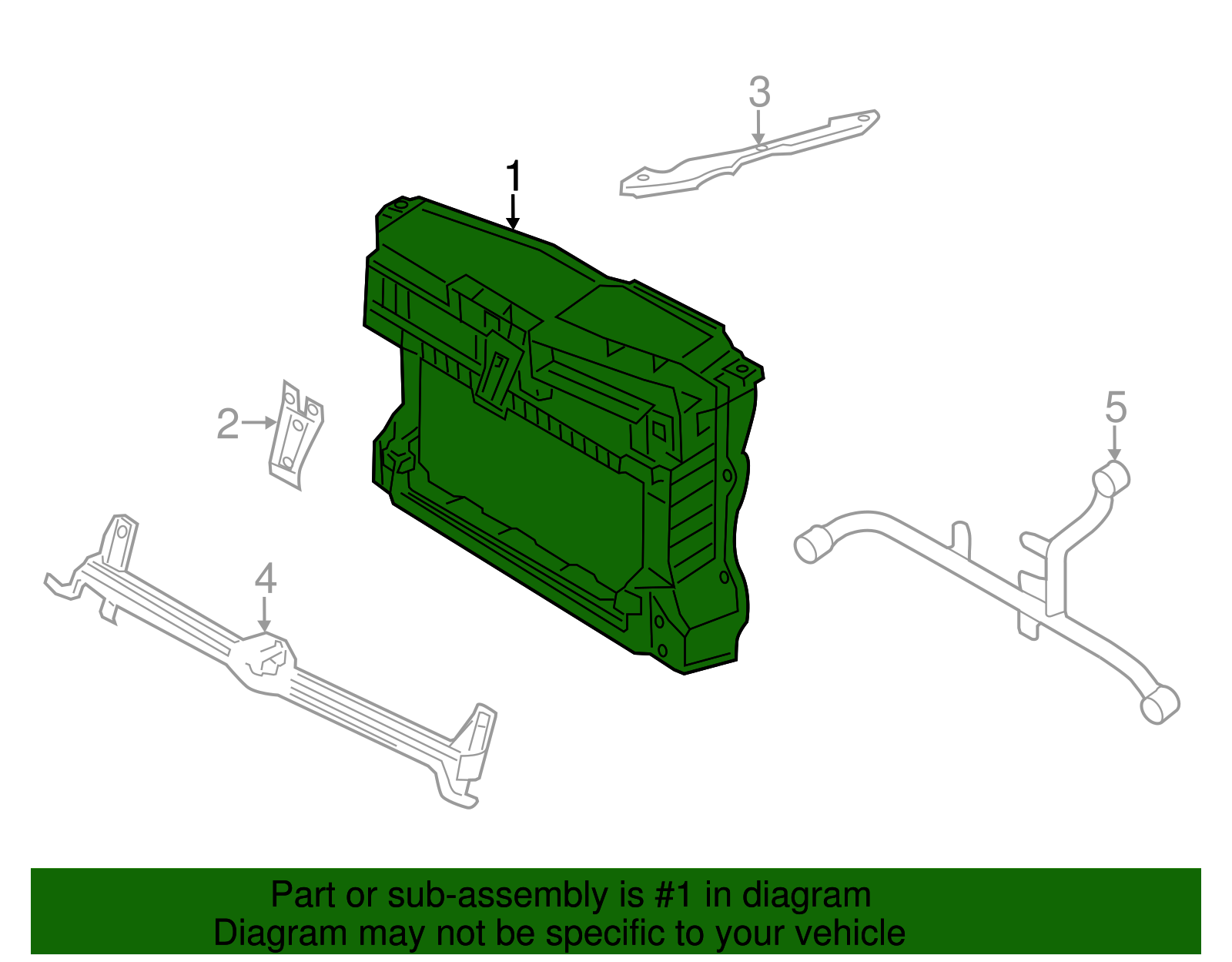 5C6-805-588-R - Radiator Support - 2011-2018 Volkswagen Jetta | World ...