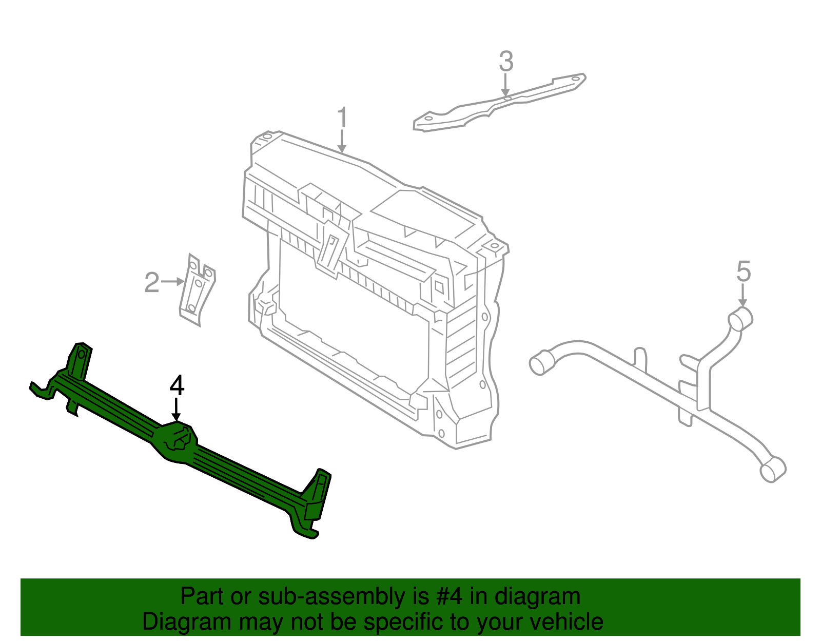 2015-2018 Volkswagen Jetta Upper Support 5C6-805-706-J | OEM Parts Online