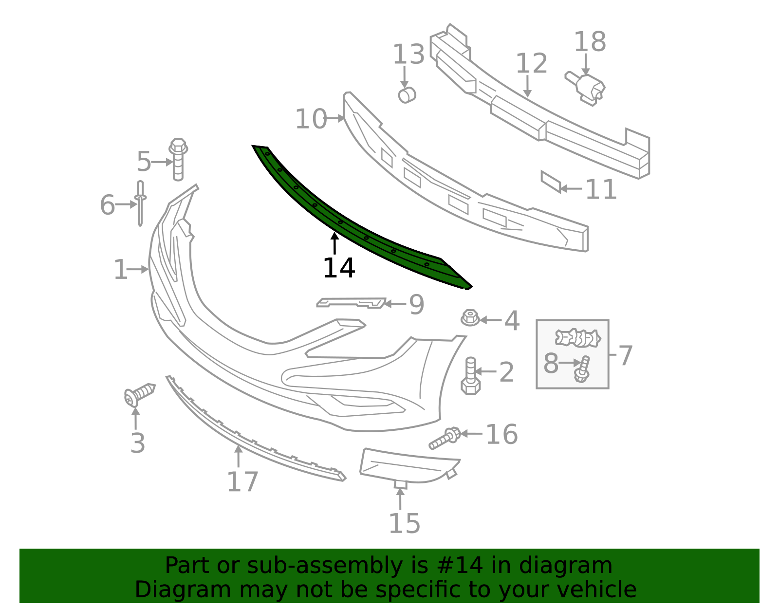 2011-2013 Hyundai Sonata Lower Grille 86561-3S000 | QuirkParts