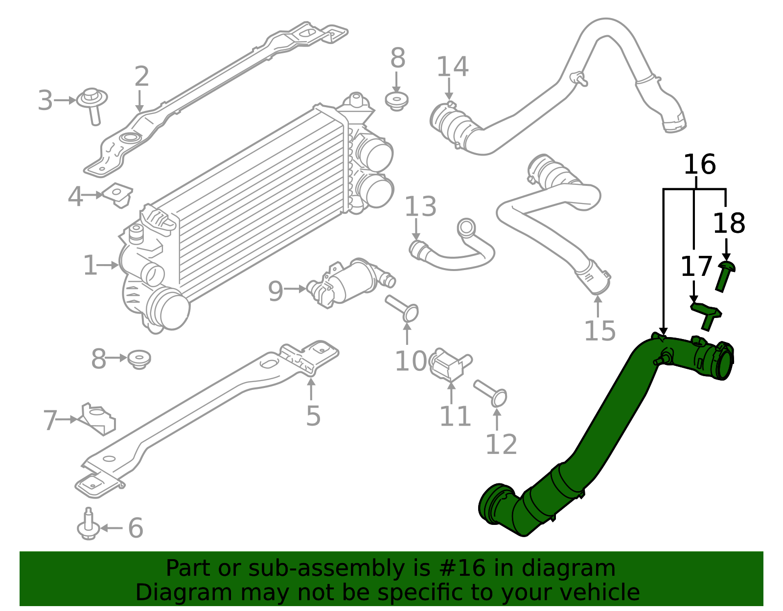 FL3Z-6F073-C - 2015-2020 Ford F-150 - Outlet Hose | My Ford Parts