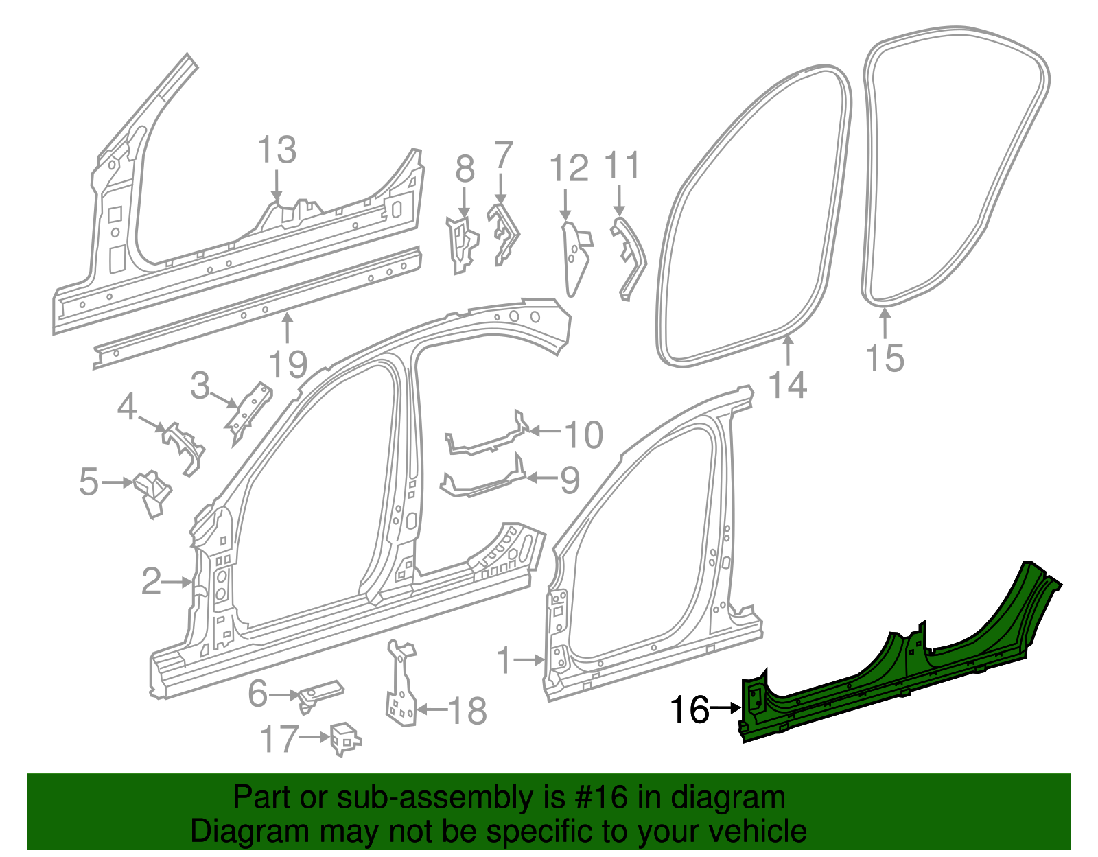 205-637-80-01 - Rocker Panel 2015-2021 Mercedes-Benz | Mercedes-Benz ...