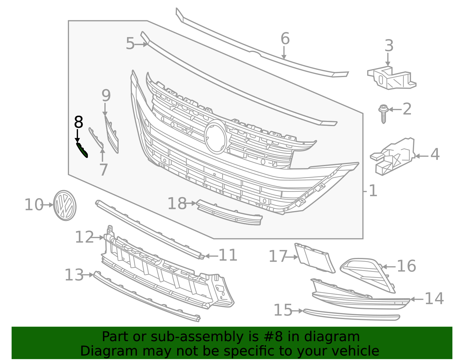 3G8-853-254-C-2ZZ - 2021 Volkswagen Arteon - Trim Molding | Quick VW Parts
