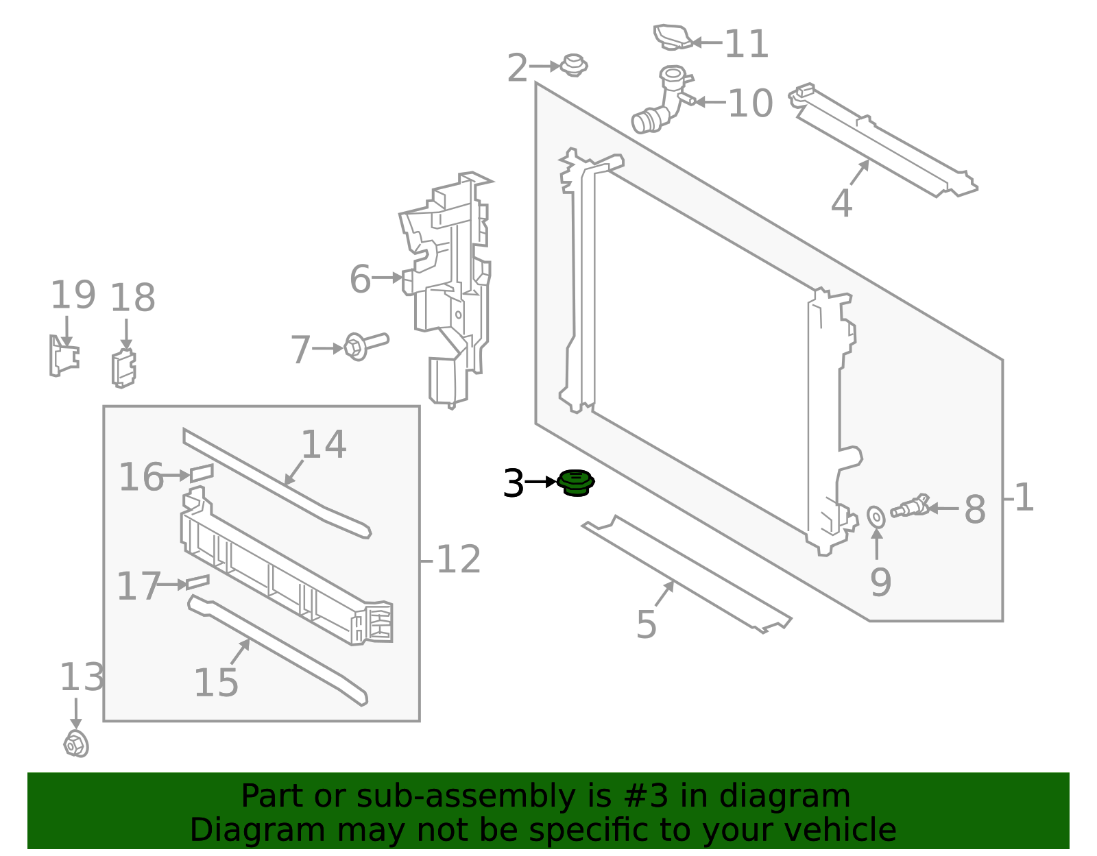 2006-2026 Toyota Support, Radiator, Lower 16535-0V010 | OEM Parts Online