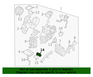 2007 Hyundai Entourage Expansion Valve 97916-4D000 | QuirkParts